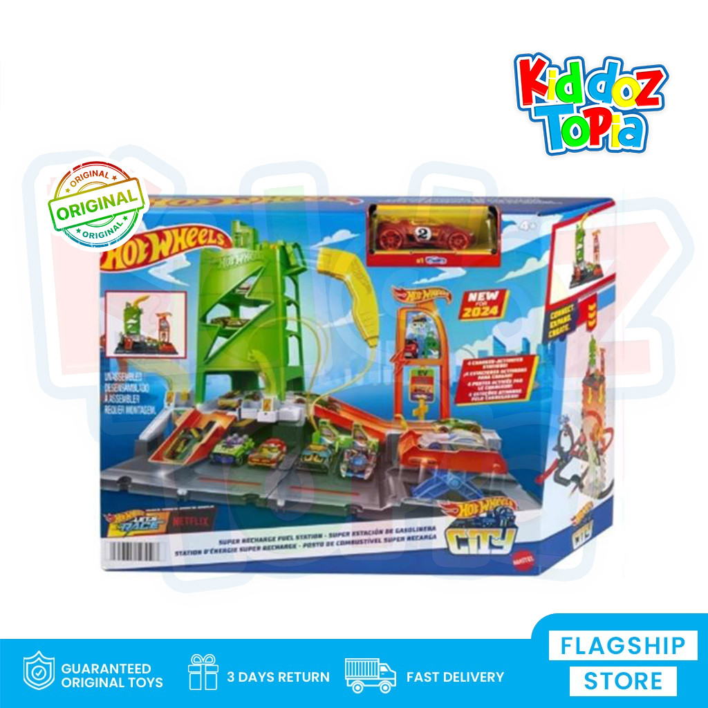 Jual Hot Wheels HOTWHEELS City Super Recharge Fuel Station HTN79 ...