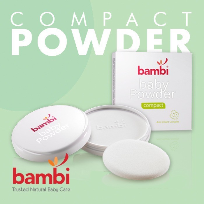 Jual BAMBI Baby Compact Powder 40gr Bedak Padat Bayi Natural | Shopee ...