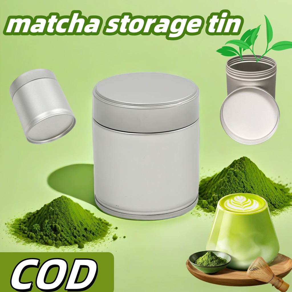 Jual Metal Matcha Cannister / Desain Minimalis Bergaya Jepang /Tea ...