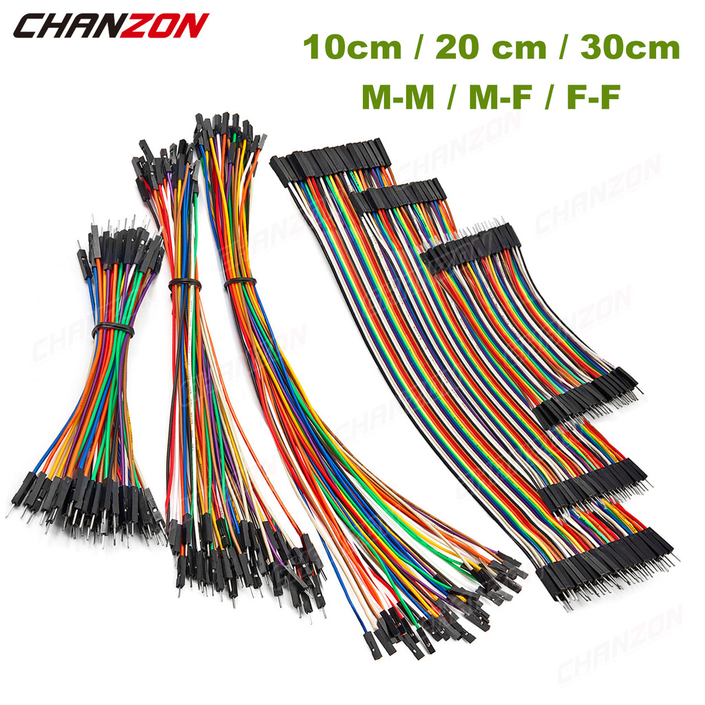 Jual Dupont Cable Ribbon Jumper Wire Kit 10cm 20cm 30cm Male Female ...