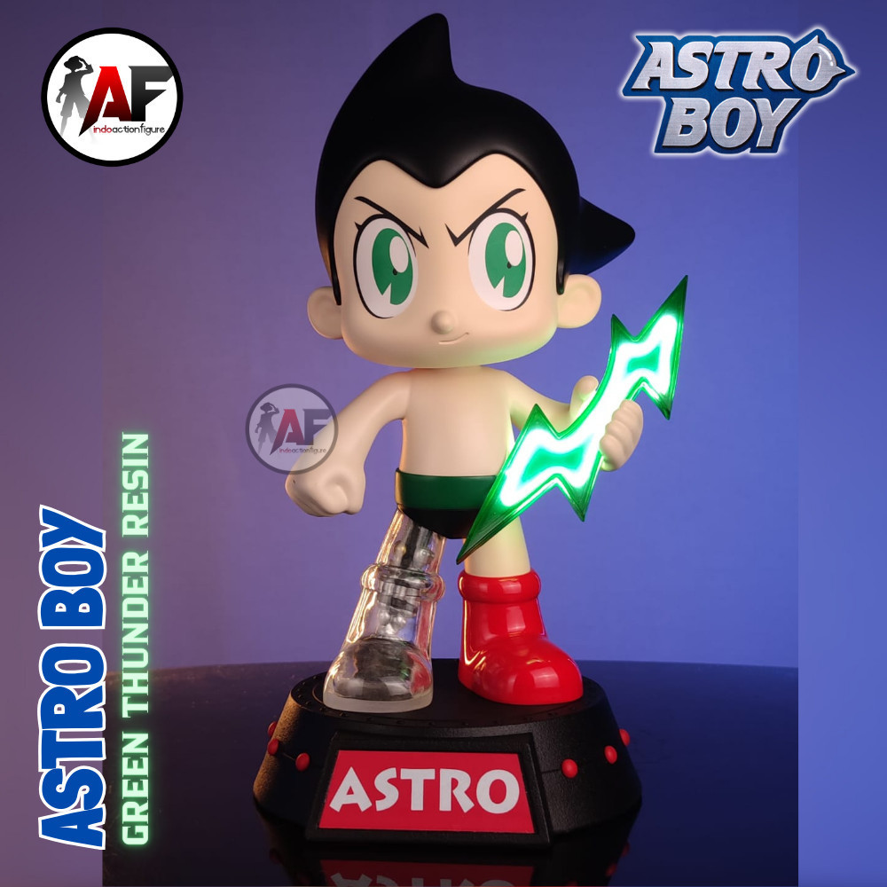 Jual Statue Action Figure Astro Boy Green Thunder Studio Design Resin ...