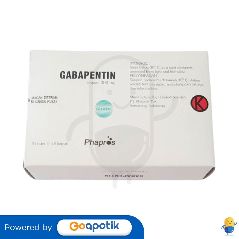 Jual Gabapentin Phapros 300 Mg Box 30 Kapsul | Shopee Indonesia