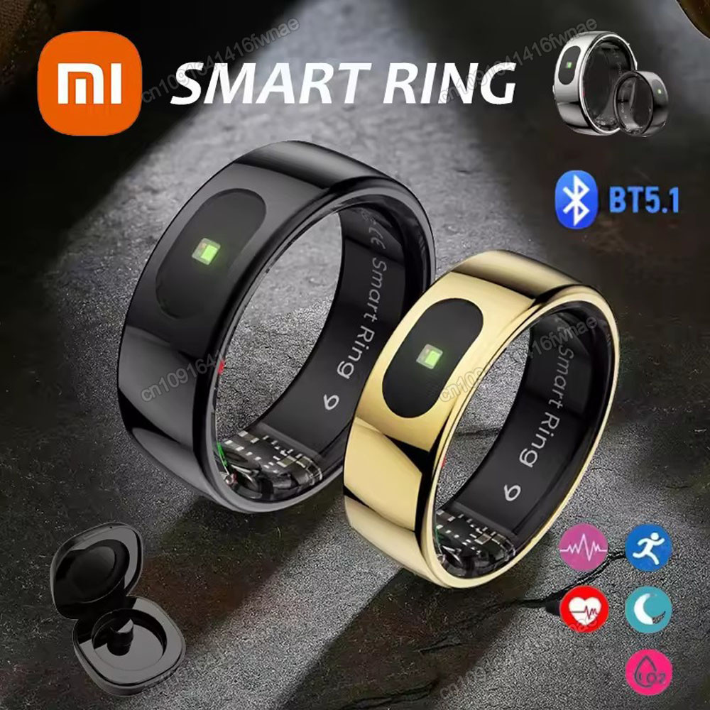 Jual For Xiaomi Smart Ring Bluetooth Health Monitor Heart Rate Blood ...