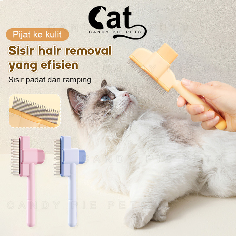 Jual Sisir Kucing Otomatis Sisir Rambut Kusut Sisir Bulu Kucing Tombol ...