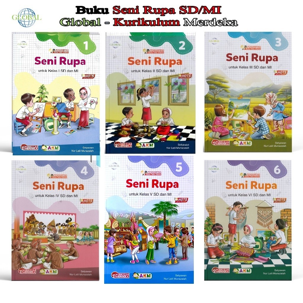 Jual Buku Seni Rupa SD / Seni Rupa Kelas 1 2 3 4 5 6 SD / Kurikulum Merdeka / Global | Shopee ...