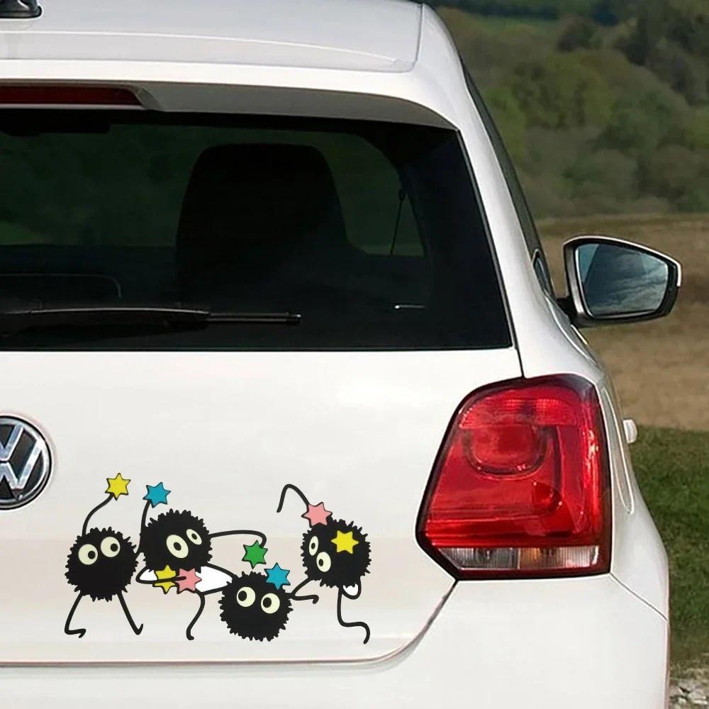 Jual Cartoon Soot Sprite Car Sticker Decal Ghibli Anime Waterproof ...
