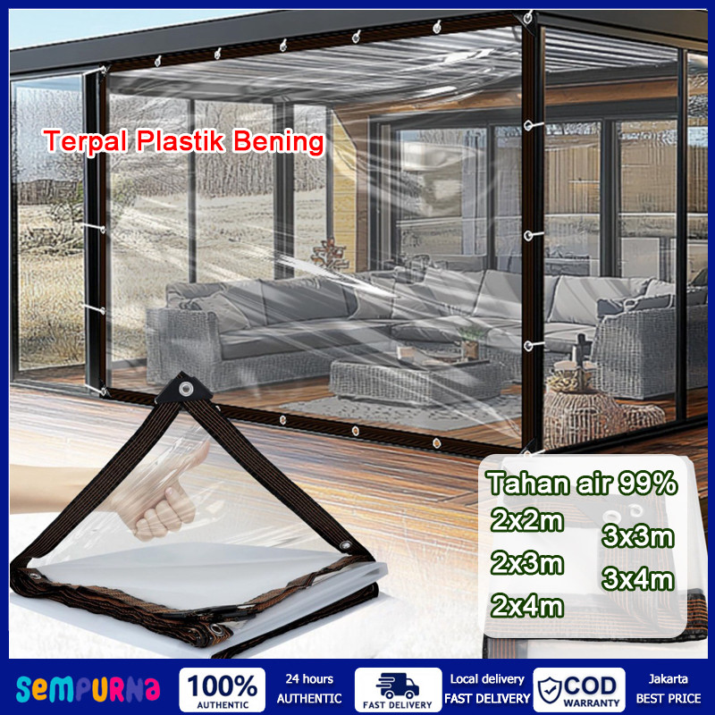 Jual Terpal Plastik Bening Transparan PE / Plastik UV Green House ...