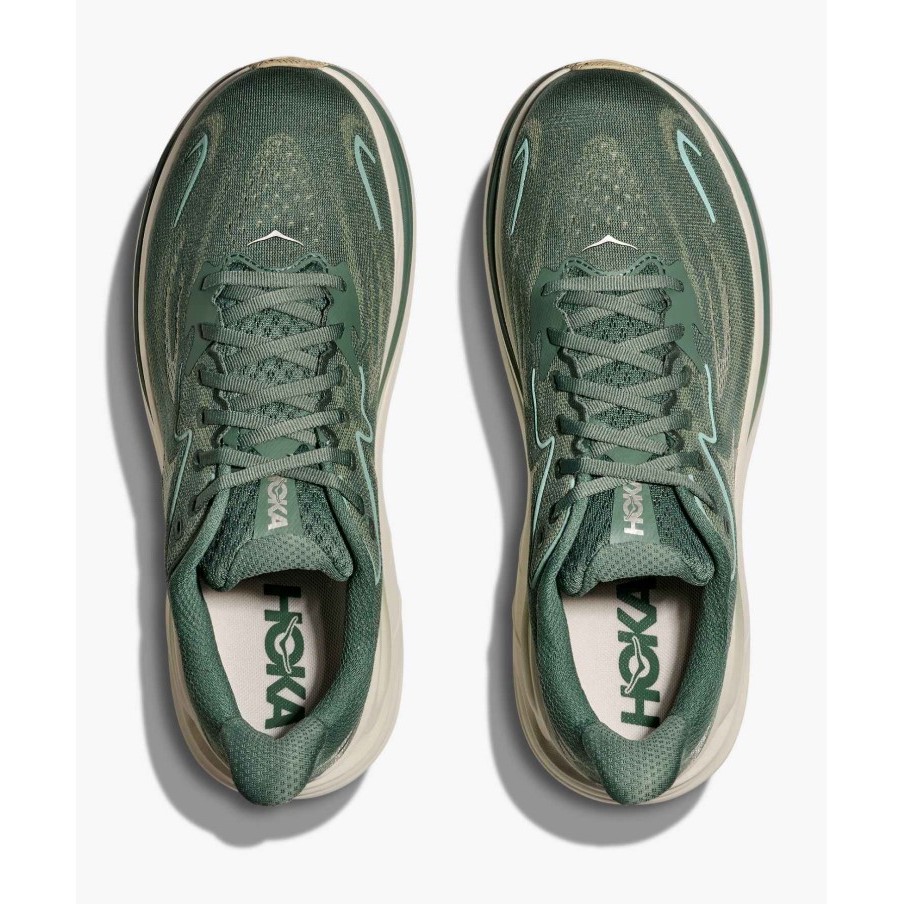 Jual Hoka Clifton 10 Wide Men's Running - Fern/Truffle Salt | Shopee ...