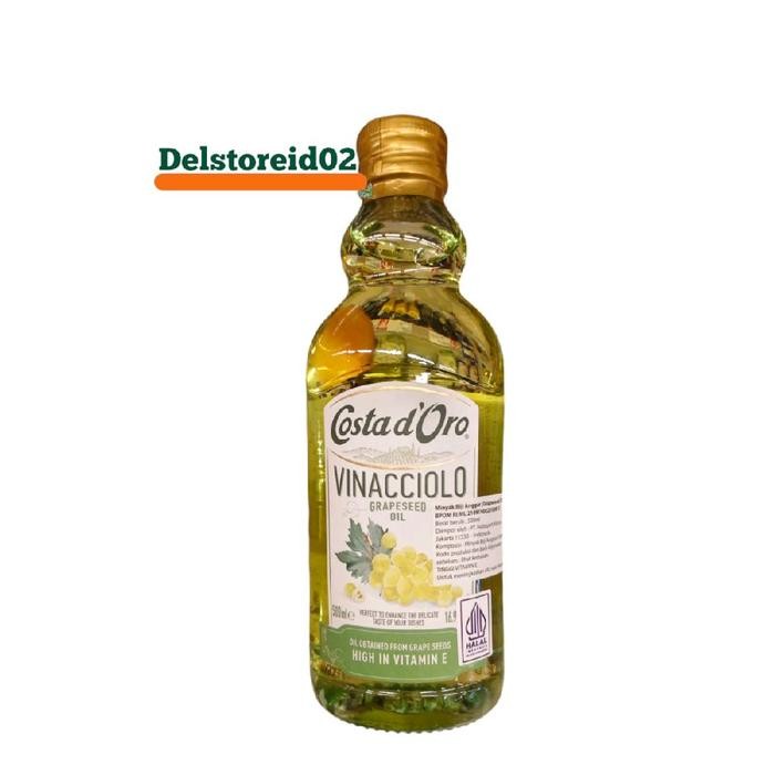 Jual Costa d'oro vinacciolo grapeseed oil (minyak biji anggur) 500ml ...
