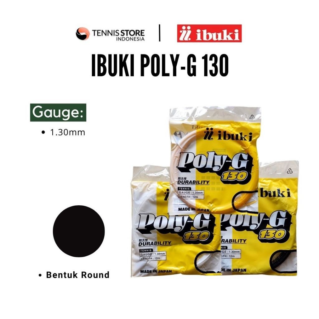 Jual Senar Tenis Ibuki POLY-G 130 Tennis String | Shopee Indonesia