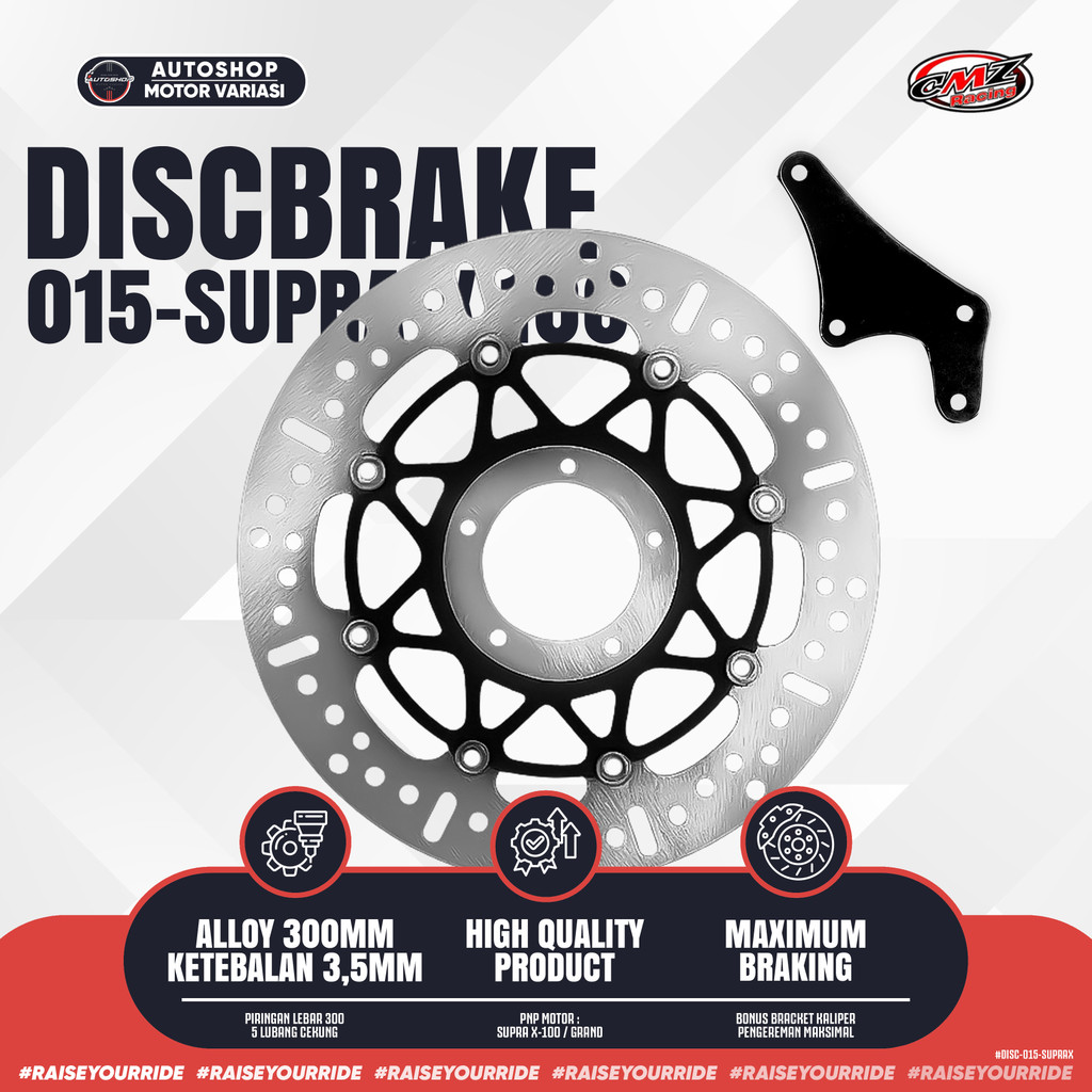 Jual Piringan Depan SUPRA X OLD 110 300MM Disc Brake 5 Lubang Cekung ...