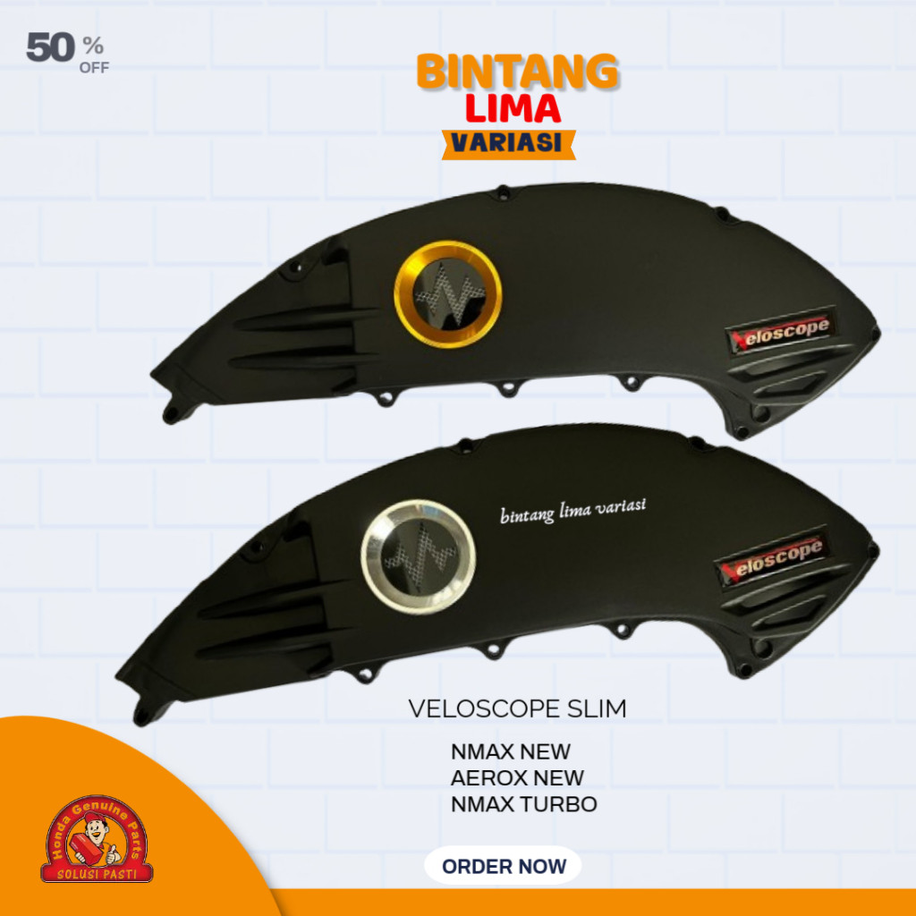 Jual TUTUP FILTER VELOSCOPE SLIM NMAX NEW, AEROX NEW, NMAX TURBO NEO ...