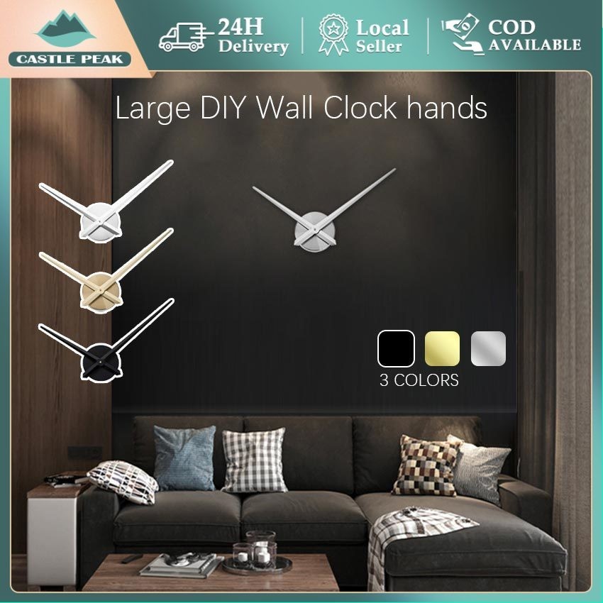Jual Jarum Jam Dinding Jumbo | DIY Clock | Giant Wall Clock Movement ...