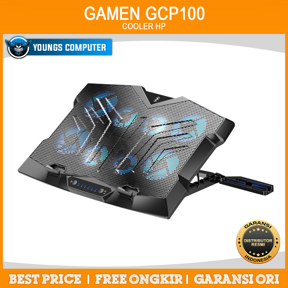 Jual COOLING PAD GAMEN GCP100 Laptop Gaming 8 Fan max 3000rpm ( 6 Level ...