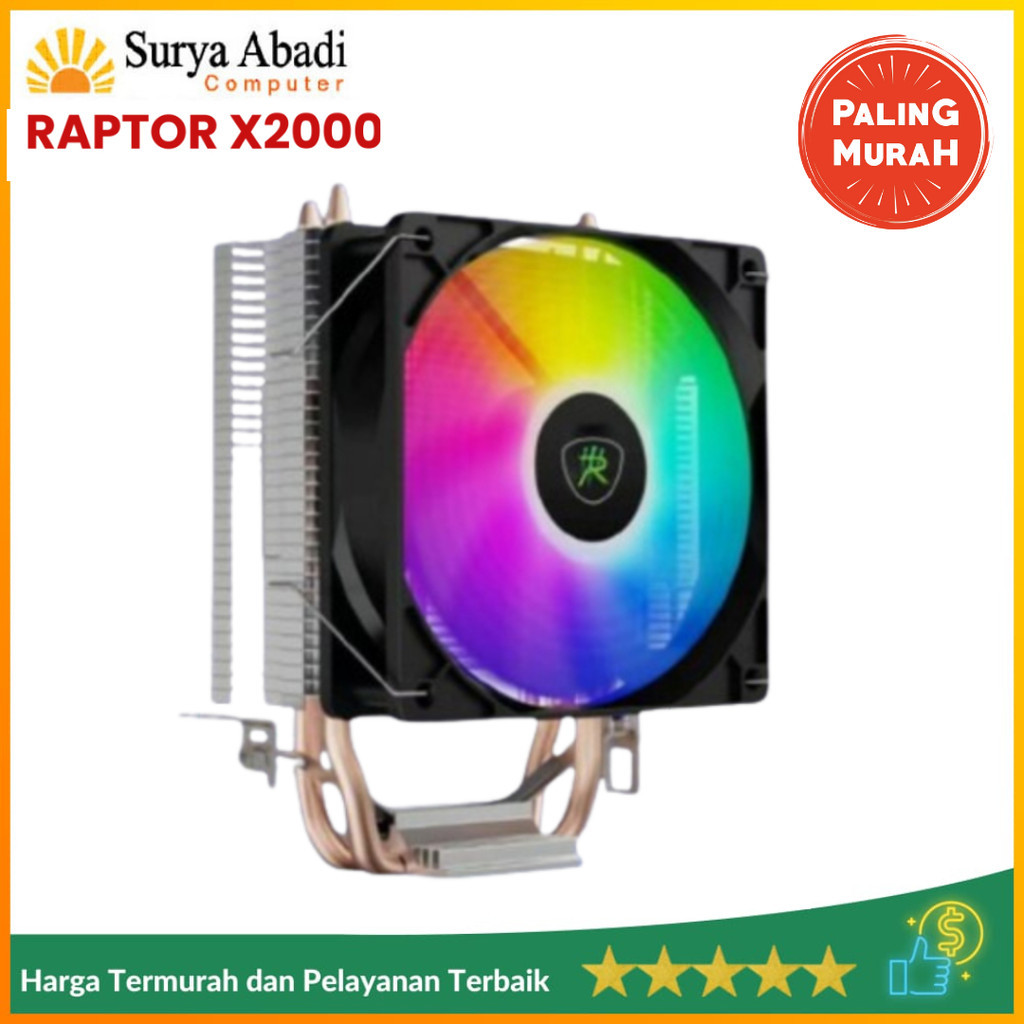 Jual fan Processor Raptor X 2000 | Raptor X2000 RGB Fan CPU Cooler ...