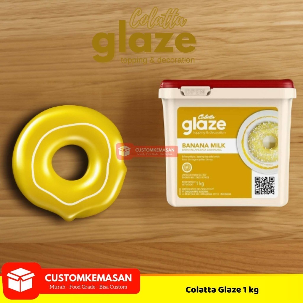 Jual Colatta Glaze Banana Milk / Selai Banana Milk 1kg / Colatta Dip ...