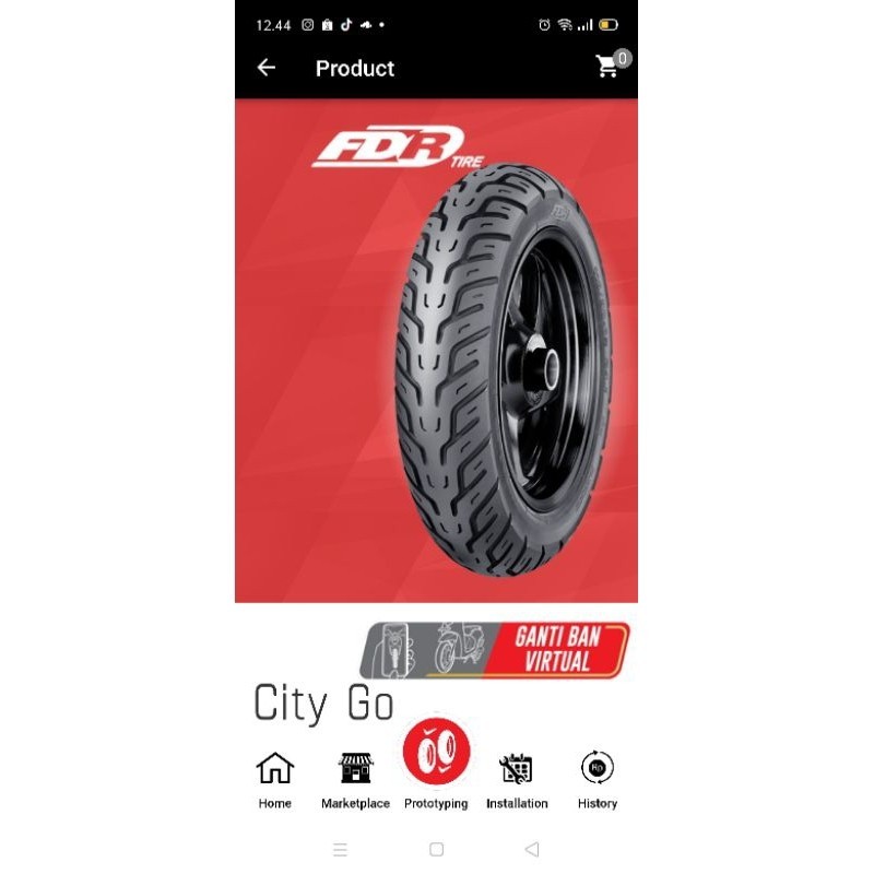 Jual ban tubles matic fdr city go 110-90-12 tubeless Scoopy esp new led ...