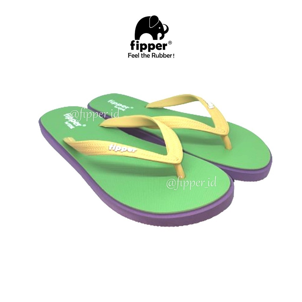 Jual Sandal Fipper Wide Original for Man/Woman - Green (Lost)/Violet ...