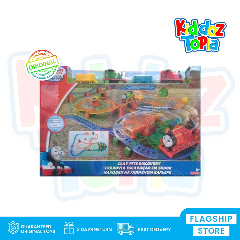 Jual Thomas And Friends Motorized Railway Clay Pits Discovery Mainan ...