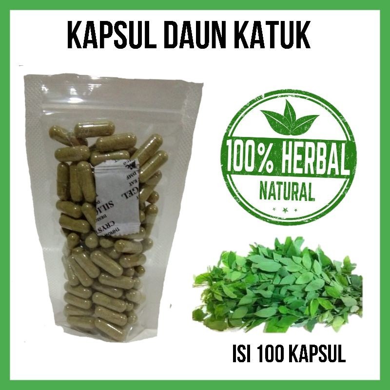 Jual Pelancar ASI Kapsul Daun Katuk isi 100. Asli. Alami. Berkhasiat | Shopee Indonesia