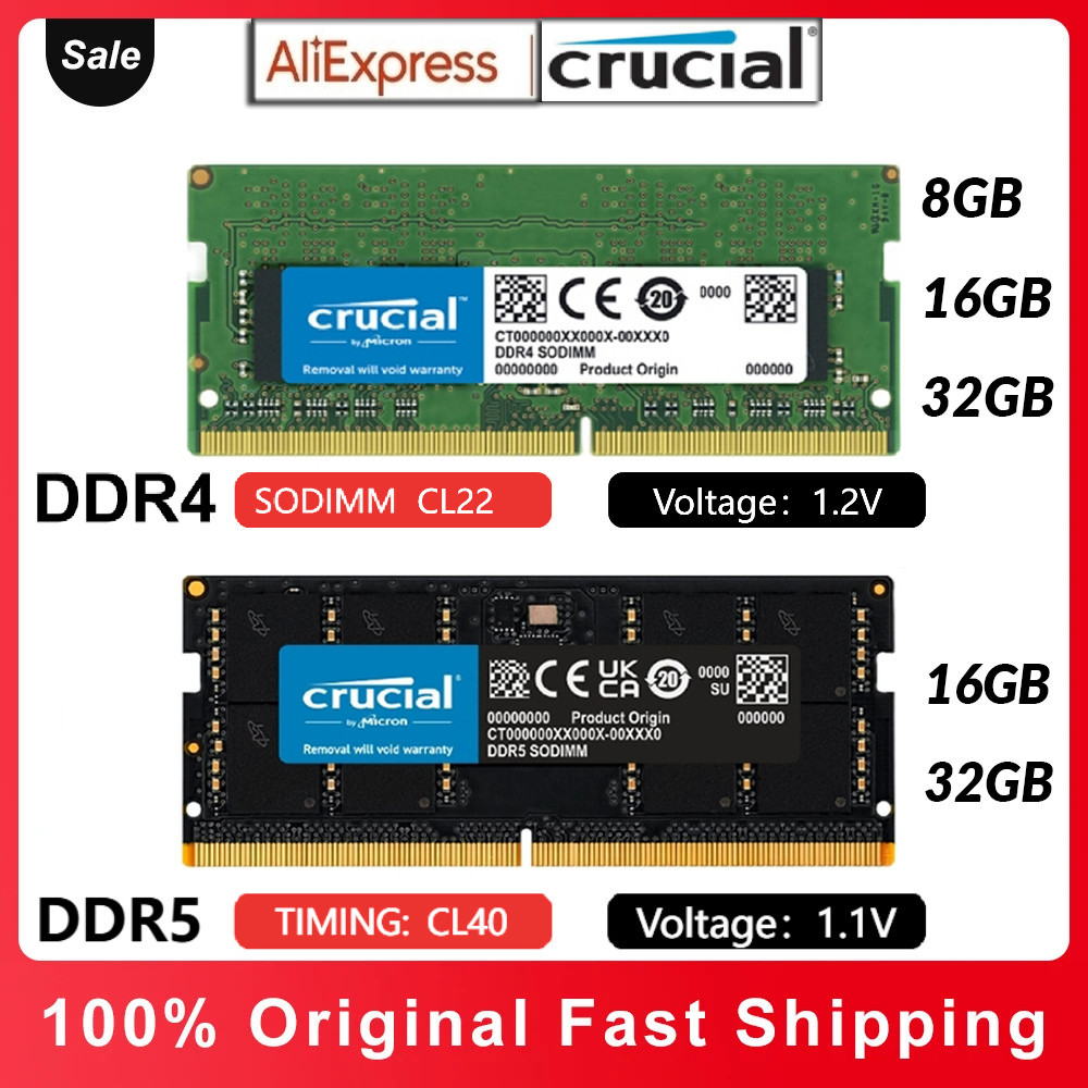 Jual Crucial RAM DDR5 5600 MT/s MHz Memory Kit 16GB 24GB 32GB 48GB ...