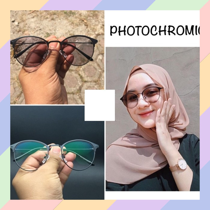 Jual KM05 Kacamata PHOTOCHROMIC Anti RADIASI Pria Wanita Kaca Mata Hitam 02L1 | Shopee Indonesia