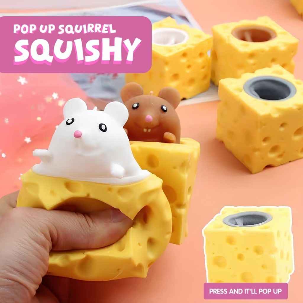 Jual Mainan Anak Squishy Tupai Pop Up Squirrel Mainan Lucu Stress ...