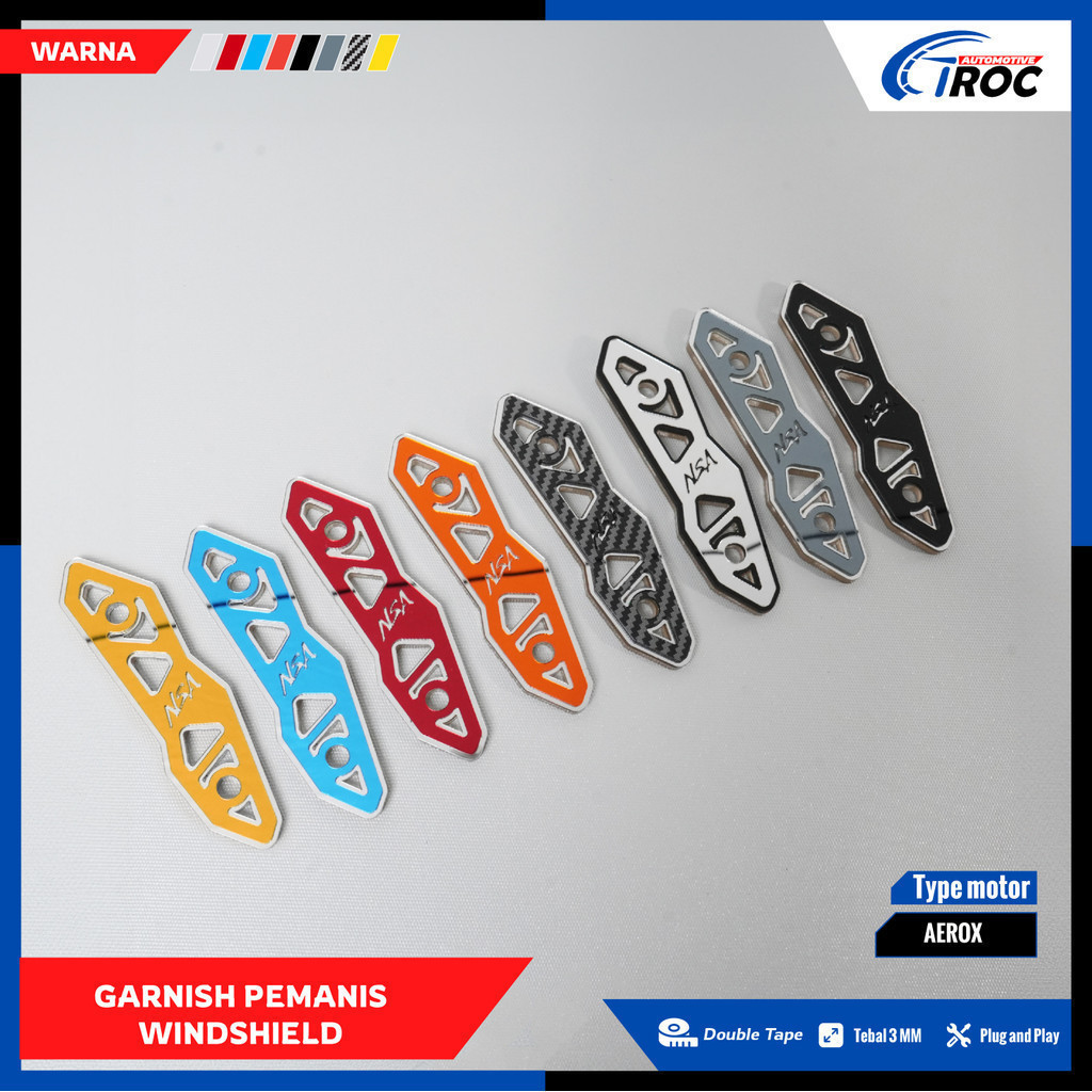 Jual Garnish Visor Aerox Old New Bracket Windshield Aerox Aksesoris ...