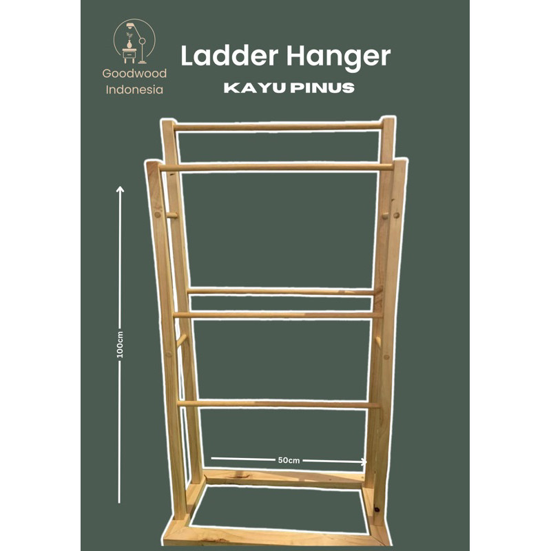 Jual Ladder Hanger / Rak Tangga Kayu | Shopee Indonesia