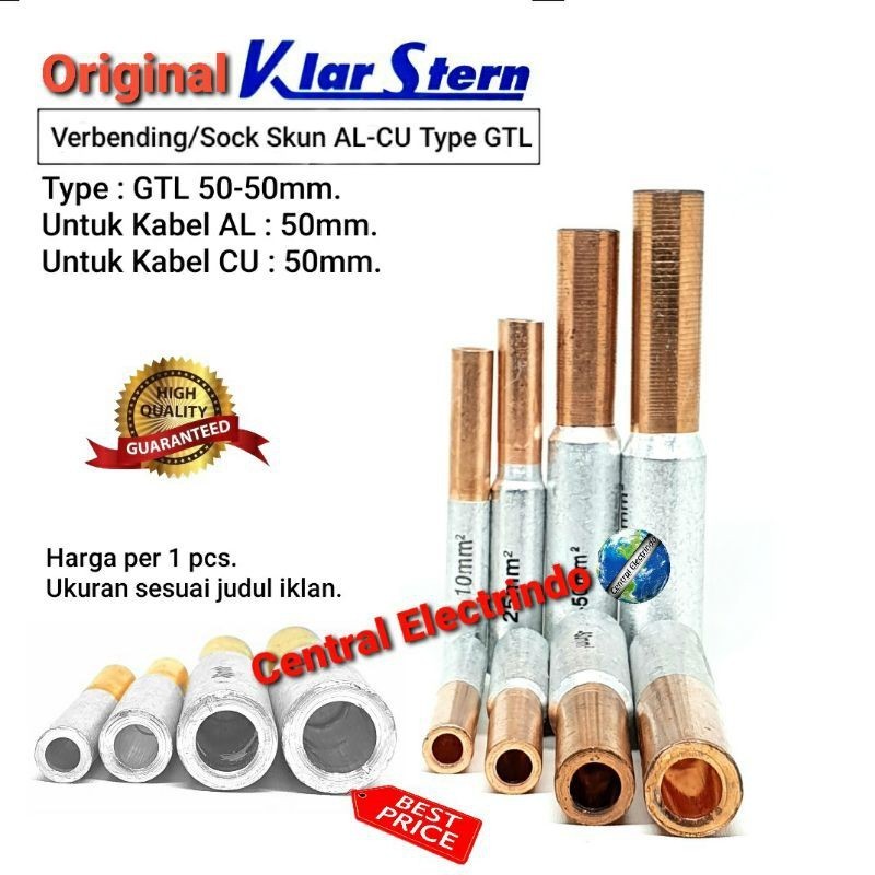 Jual Verbending Bimetal AL-CU GTL 50-50mm Sock Skun/Kabel Konektor | Shopee Indonesia