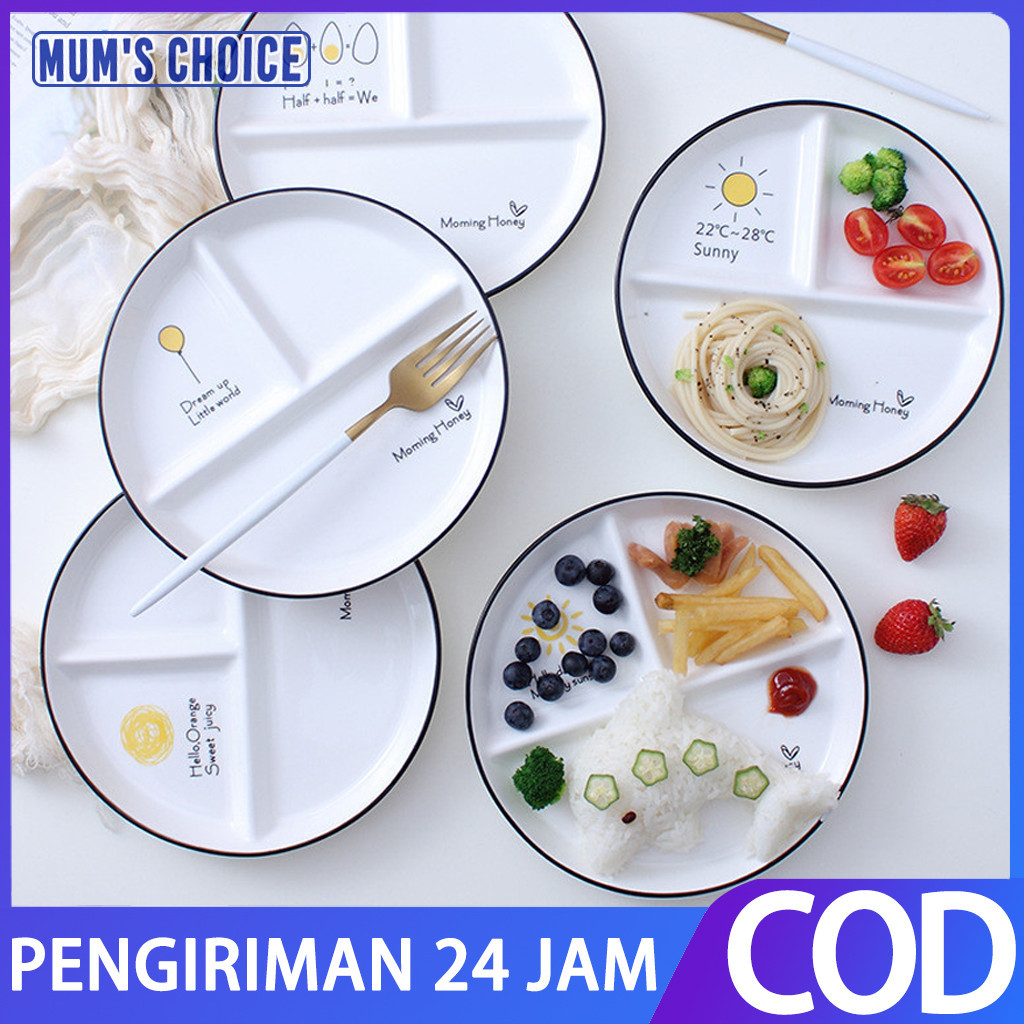 Jual 【MUM'S CHOICE】 Piring makan keramik 8inch Ceramic Plate /Keramik ...