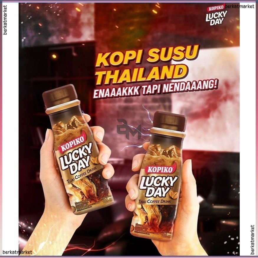Jual Kopiko Lucky Day Minuman Kopi Susu Thailand Kemasan Botol 78 180ml ...