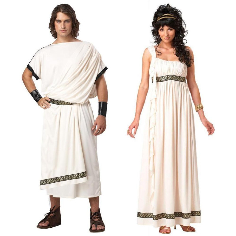 Jual PREORDER Halloween Man Women Ancient Greek Rome Toga Robe ...