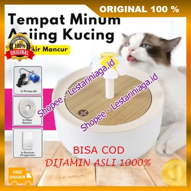 Jual Fountain Cat Tempat Minum Anjing Kucing Model Air Mancur ORIGINAL ...