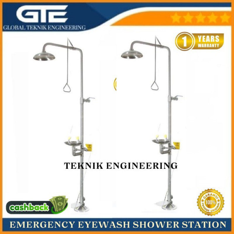 Jual Emergency Eyewash Shower Station / Stand Eye Wash - Tanpa pedal ...