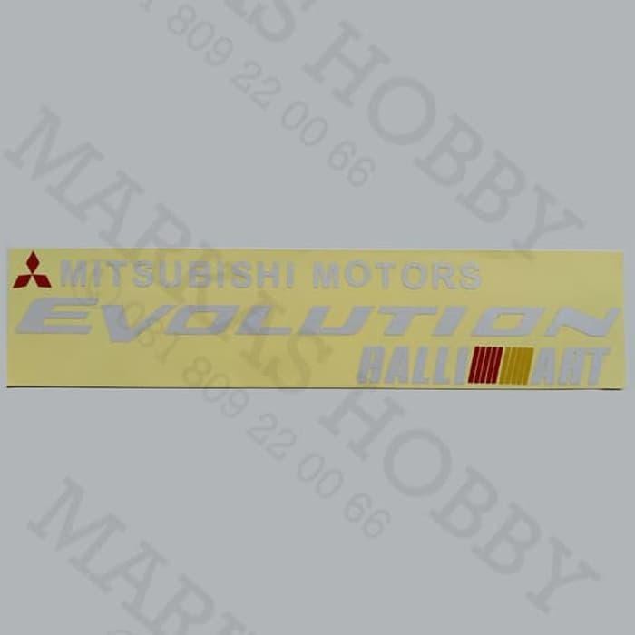 Jual Mitsubishi Ralliart Evolution Sticker Aksesoris Mobil Motor ...