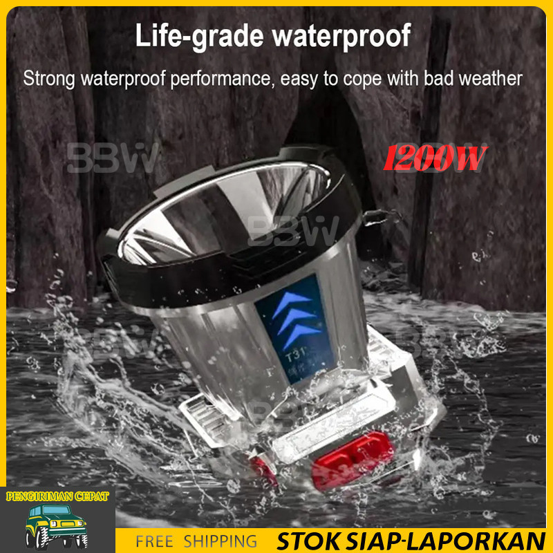Jual Senter Kepala Super Terang USB 300W Senter Kepala Dapat Digunakan Waterproof LED Headlamp ...