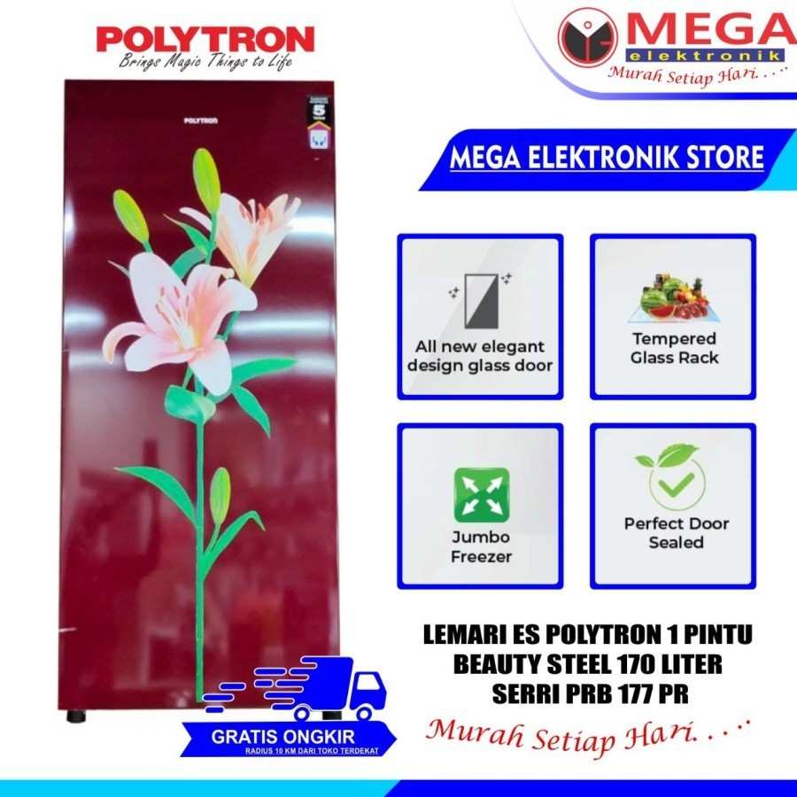Jual LEMARI ES POLYTRON PRB-177 / PRB 177 / PRB177 KULKAS 1 PINTU MURAH ...