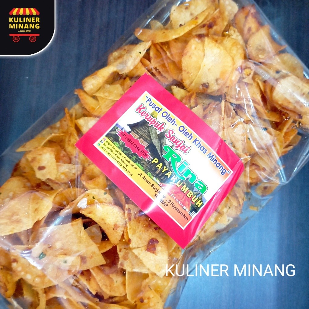 Jual Kuliner Minang Kerupuk Kripik singkong ubi balado Rina Oleh-Oleh ...