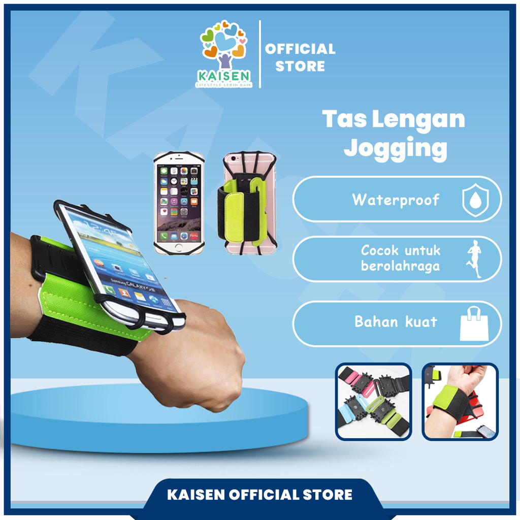 Jual KAISEN Wristband Phone Holder HP Gojek Armband Armband Case Casing ...