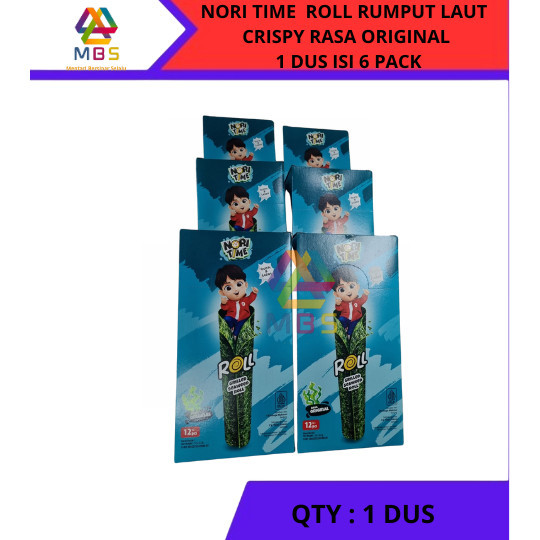 Jual NORI TIME ROLL RASA ORIGINAL SNACK CEMILAN MAKANAN RINGAN RASA ...