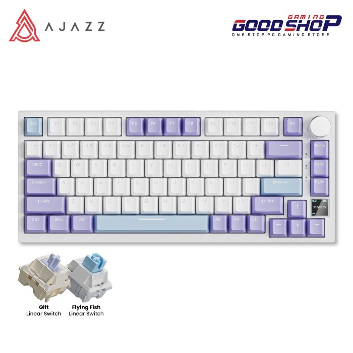 Jual Ajazz AK820 GTS Pro 75% Tri-mode Connection - Mechanical Keyboard - Fog Sea, FlyingFish Sw ...