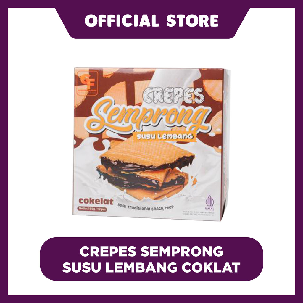 Jual Crepes Semprong Susu Lembang Coklat | Shopee Indonesia