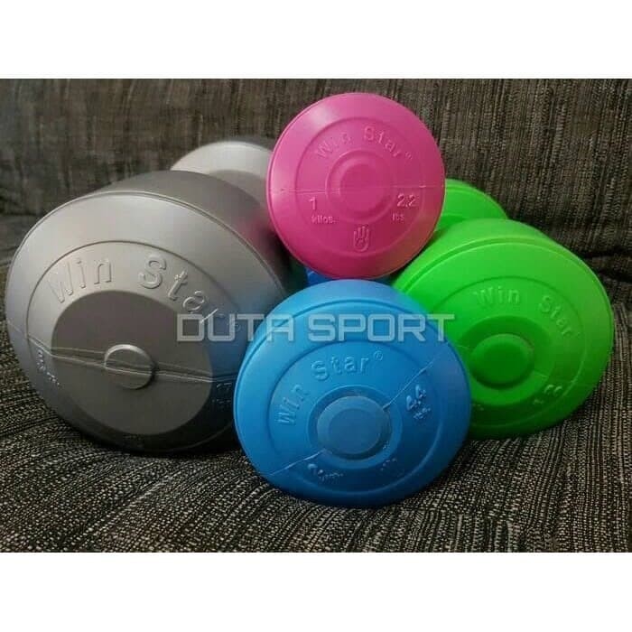 Jual DUMBLE / BARBEL PLASTIK / DUMBELL PASIR 1KG 1KG WARNA ISI 2PCS SUDAH ISI | Shopee Indonesia