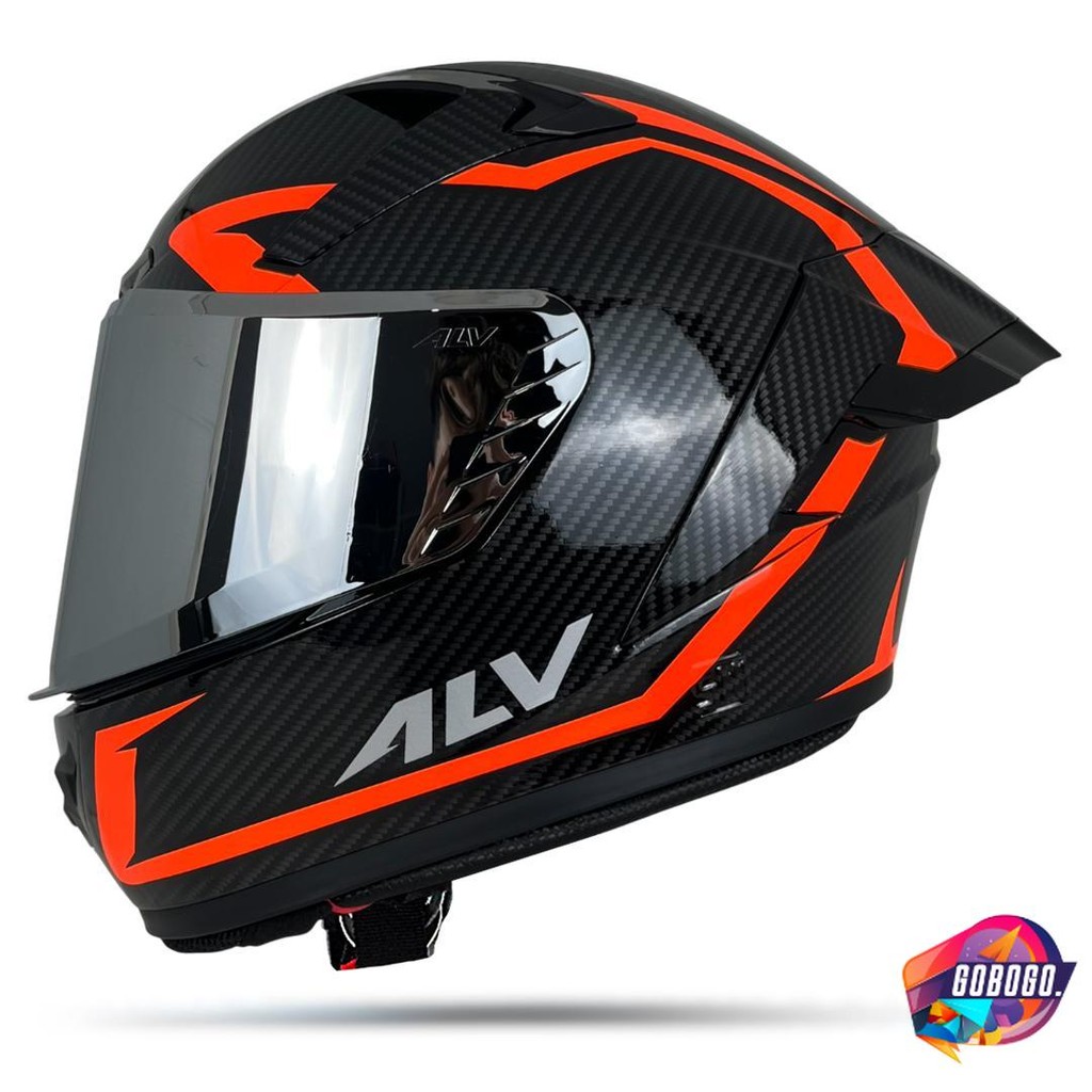Jual HELM ALV GENESIS MOTIF NEW CARBON FULL FACE SINGLE VISOR | Shopee ...