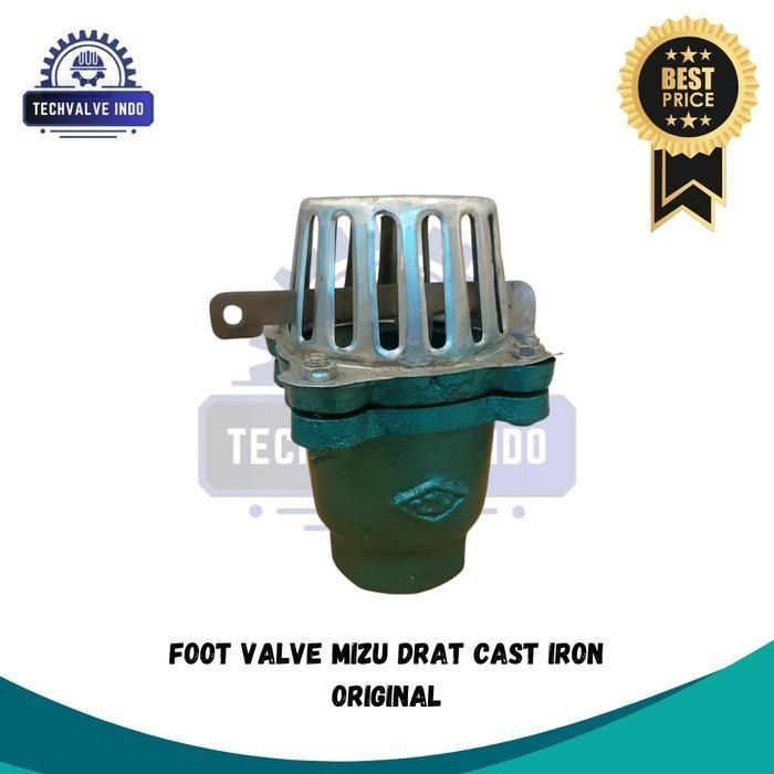 Jual FOOT VALVE MIZU 4" INCH DRAT CAST IRON ORIGINAL | Shopee Indonesia