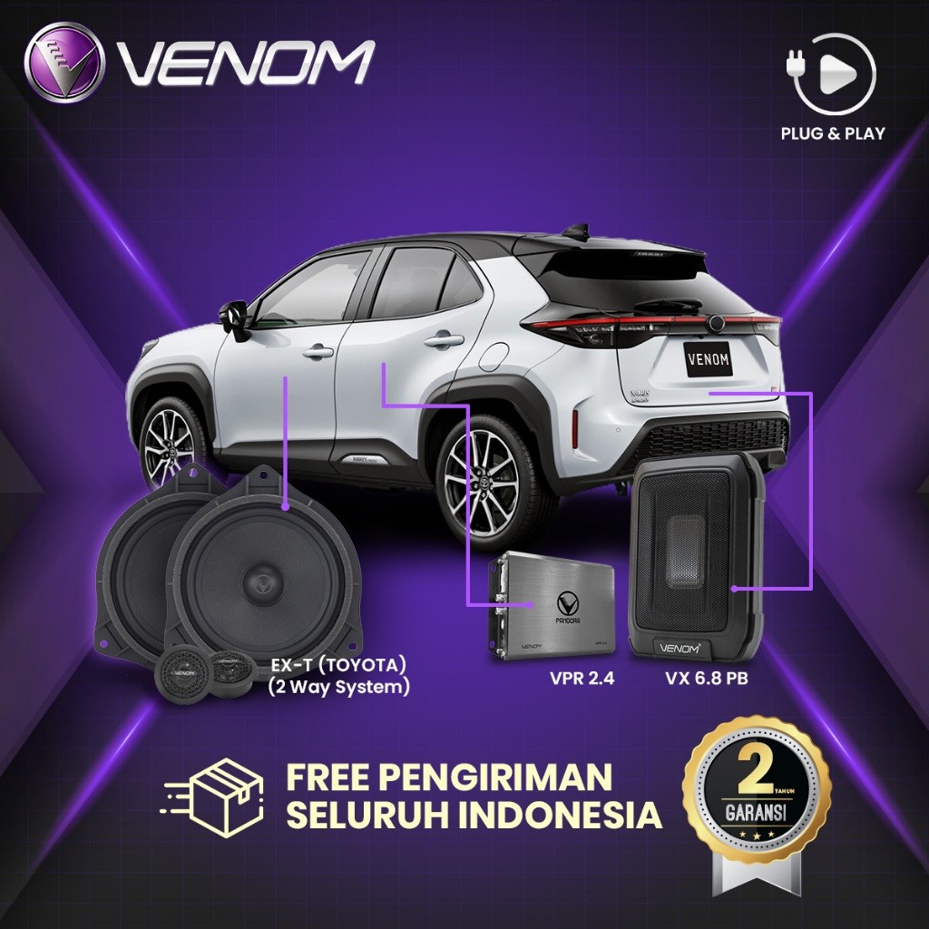 Jual Venom Express Toyota Yaris Cross Hybrid Paket Audio Plug and Play ...