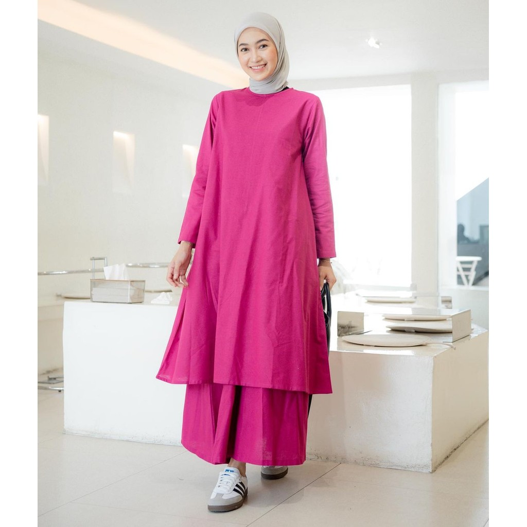 Jual AKARINARA FUSCHIA / SETELAN MUSLIM WANITA / SET BAJU MUSLIMAH ...