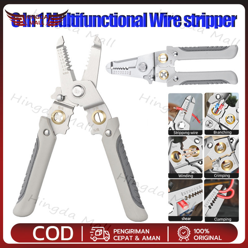 Jual Tang Dekrustasi Kabel Multifungsi Alat Pemotong dan Pengupas Kawat ...