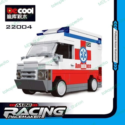 Jual NO99 DeCool Mini Racing Pacemaker - AMBULANCE Pullback Brick ...